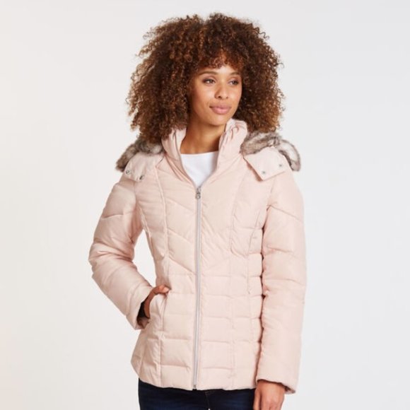 Nautica | Jackets & Coats | Nautica Galaxy Puffer Jacket Faux Fur ...